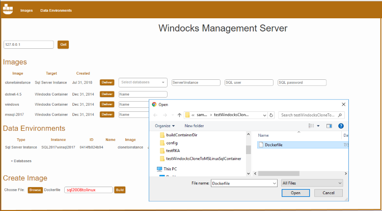 SQL Server Containers for Database Migration