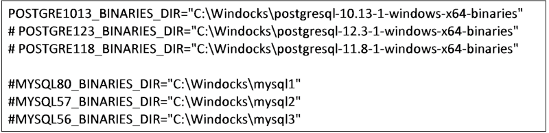 Postgres and MySQL containers and database cloning
