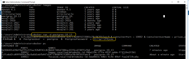 Postgres and MySQL containers and database cloning